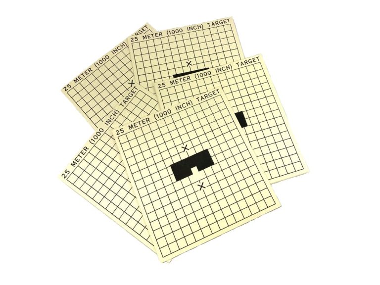 25 Meter 1000 Inch Military Targets