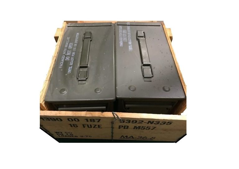50 Cal Sized Ammo Boxes 2pc Crated