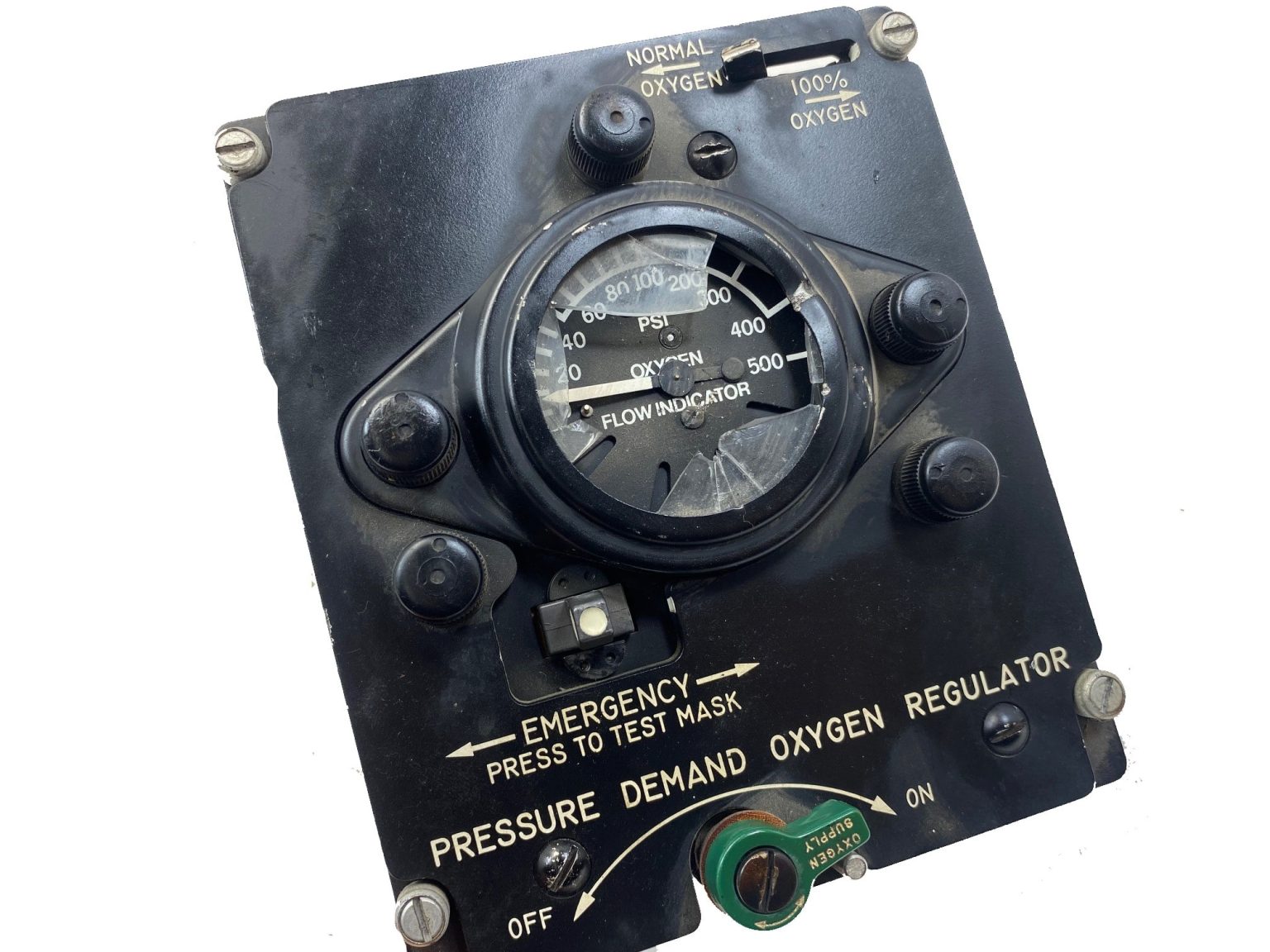 D-2A Aircraft Oxygen Regulator, used rough