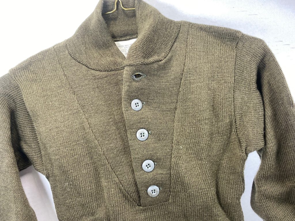 Army 5-button Wool Bdu Sweater