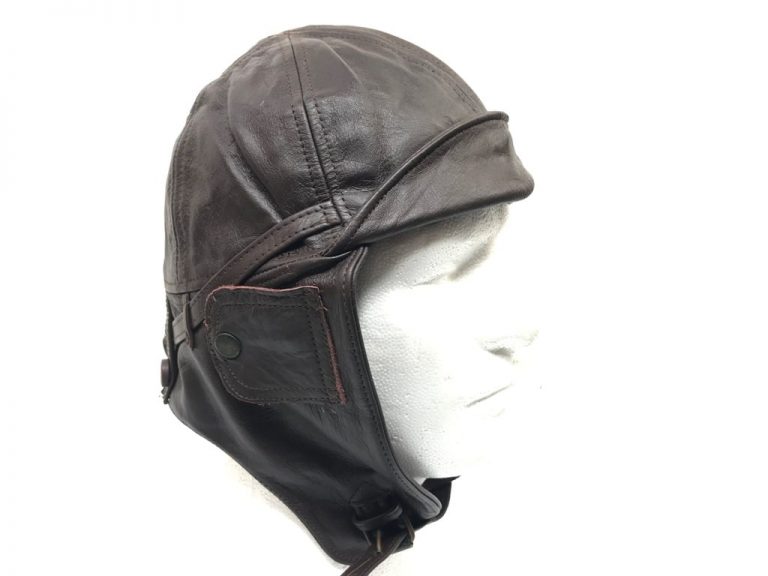Leather Aviator Cap