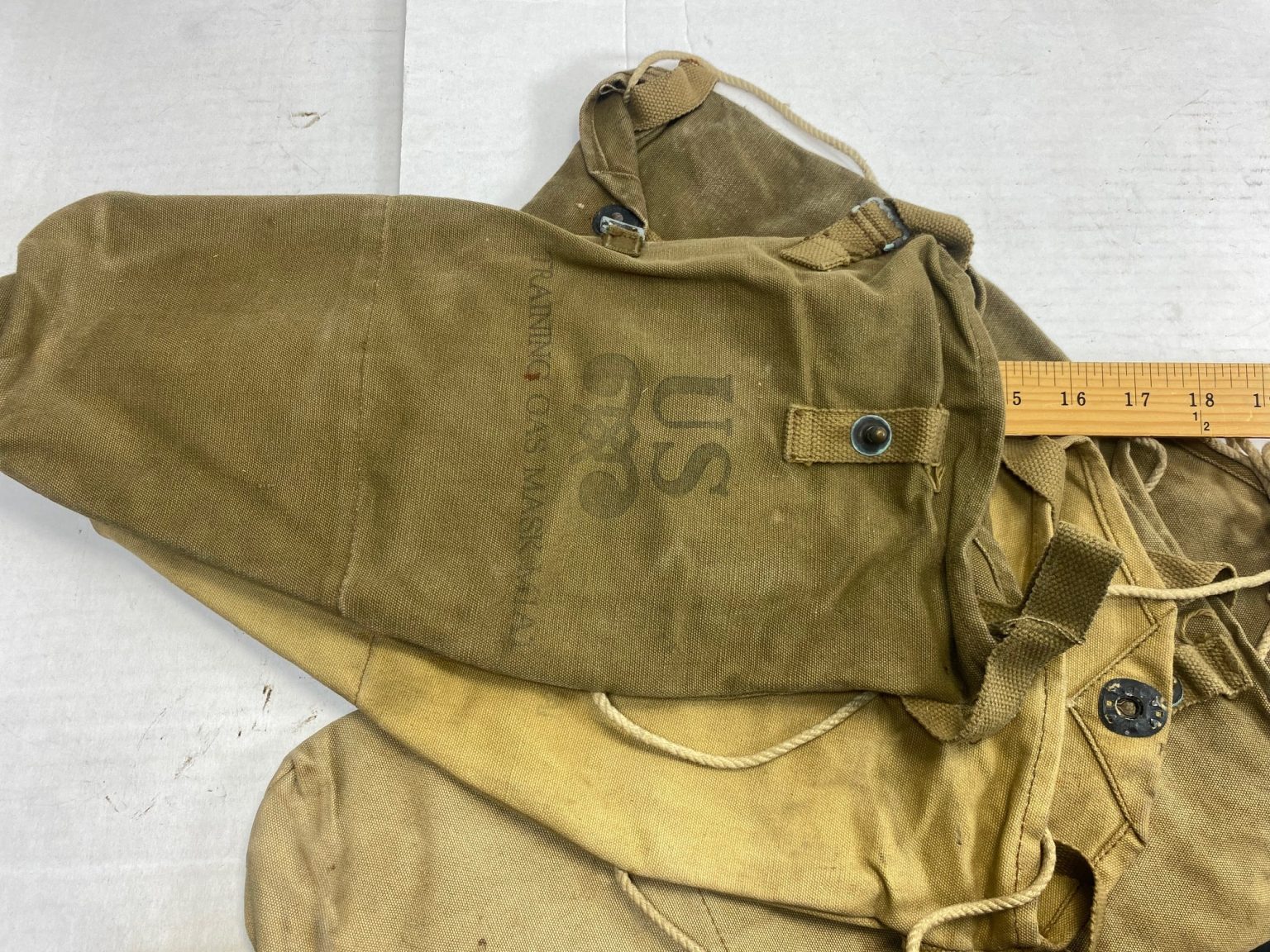 U.S. WW2 Gas Mask Bags