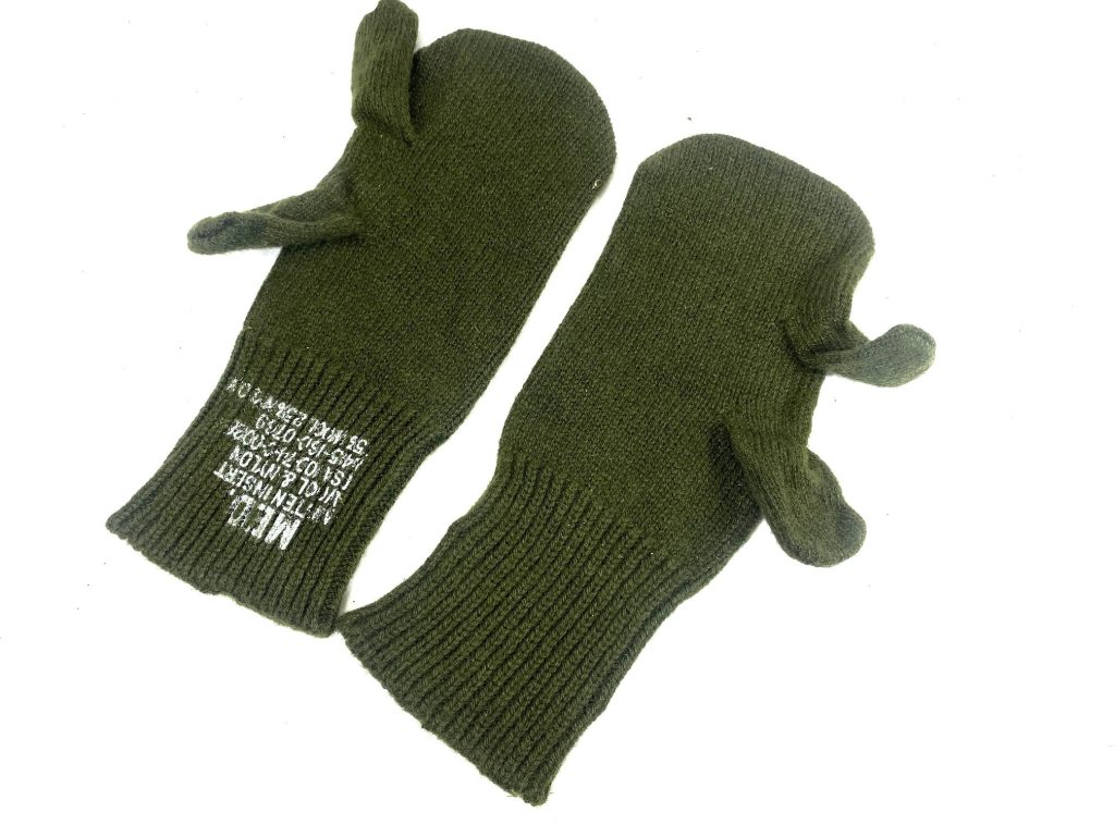 Wool Trigger Finger Mitten Liners, Medium