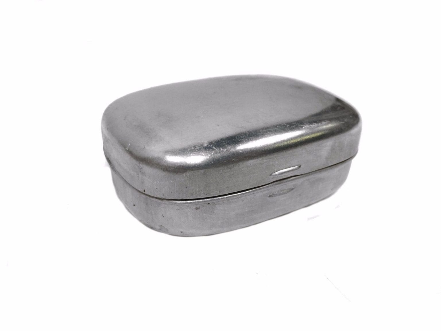 WW2 British Soap Dish Aluminum, dated and stamped