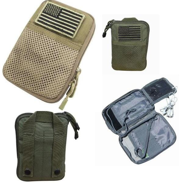 Molle Pocket Pouch w/flag Ma16