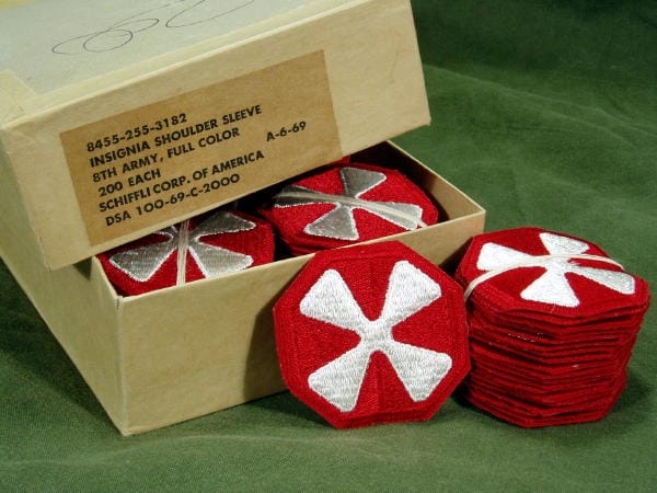 8th Army Shoulder Patch, Full Color