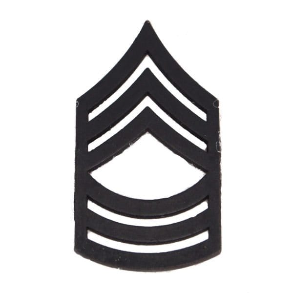 Army Pin-on Collar Rank, E-8, Master Sgt, Blk
