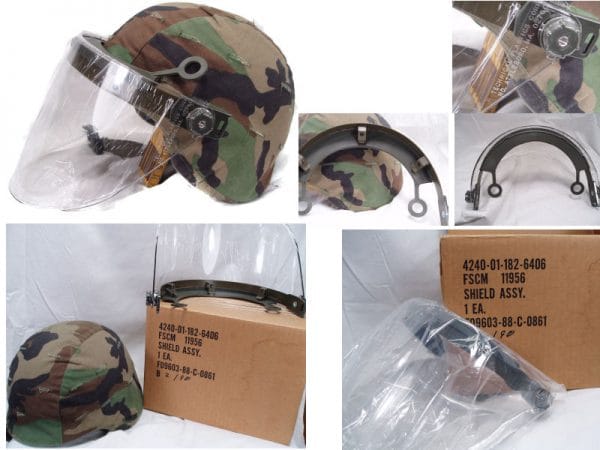 Face Shield Assembly for Kevlar Helmet - Omahas Army Navy Surplus