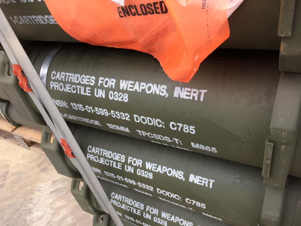 120MM Projectile Inert Cartridge Casing