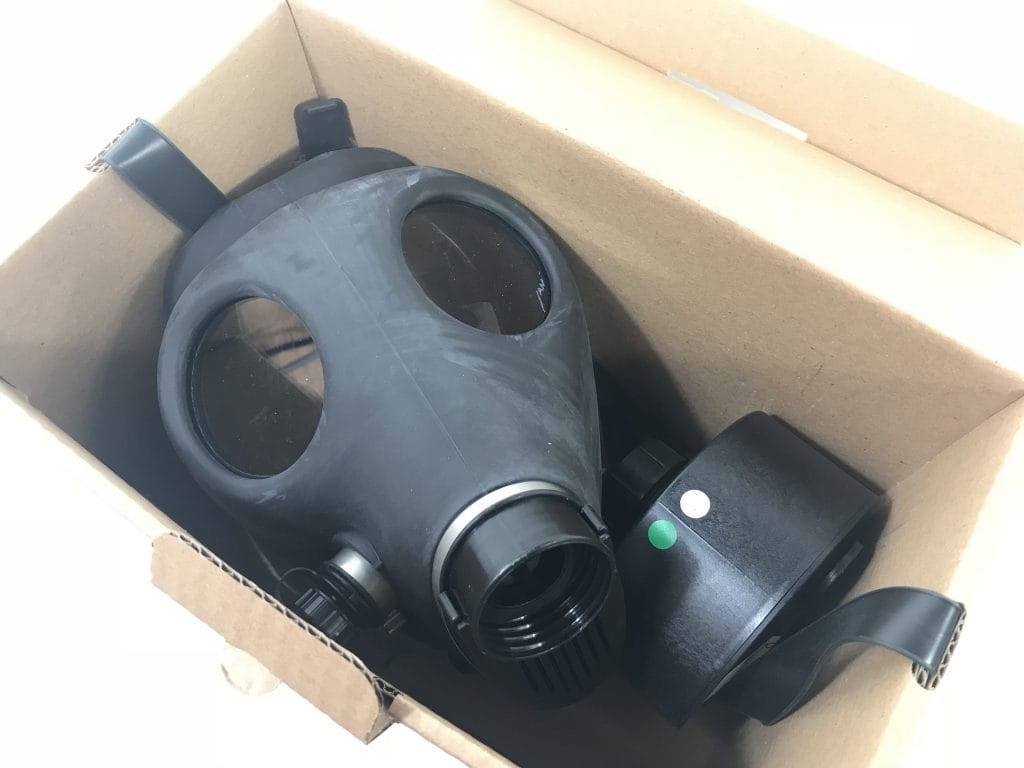 Israeli Adult Gas Mask, New in Box - Omahas Army Navy Surplus