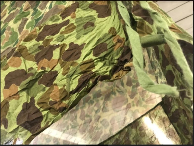 WW2 Mosquito Net USMC Camo Pacific Theater - Omahas Army Navy Surplus
