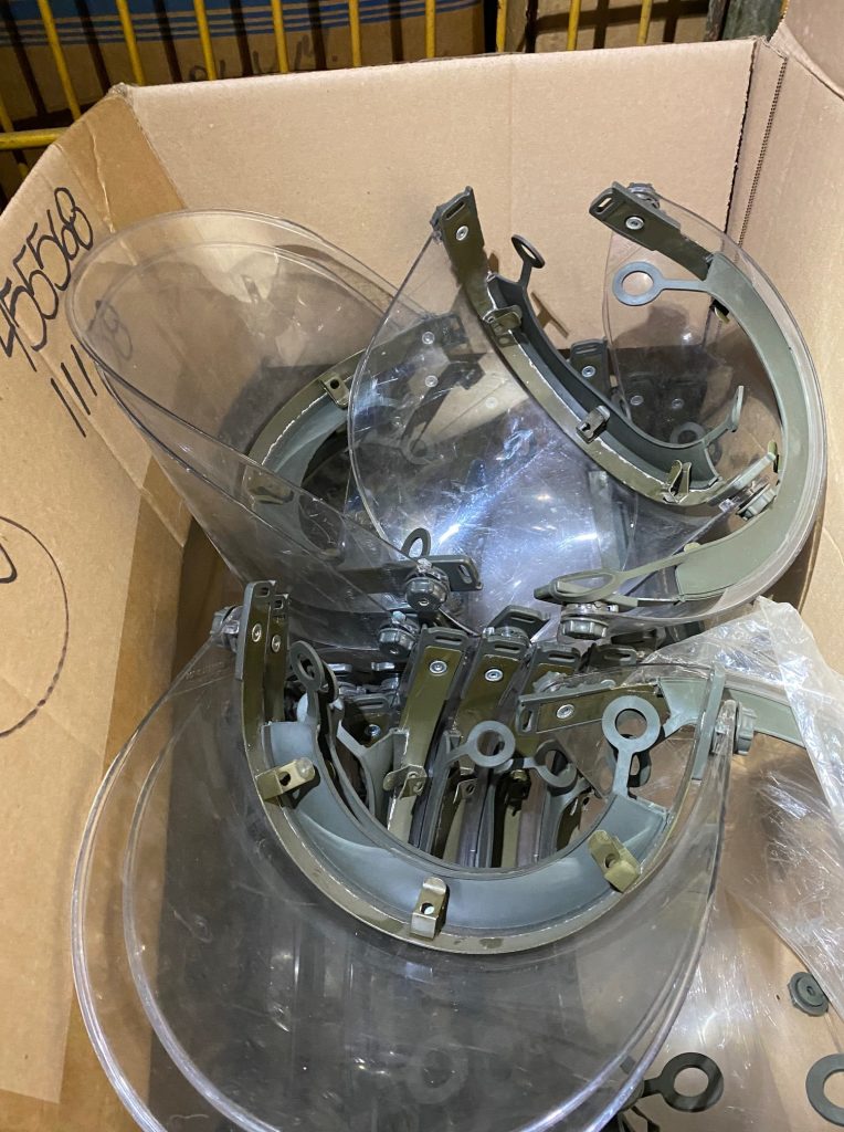 Face Shield Assembly for Kevlar Helmet - Omahas Army Navy Surplus