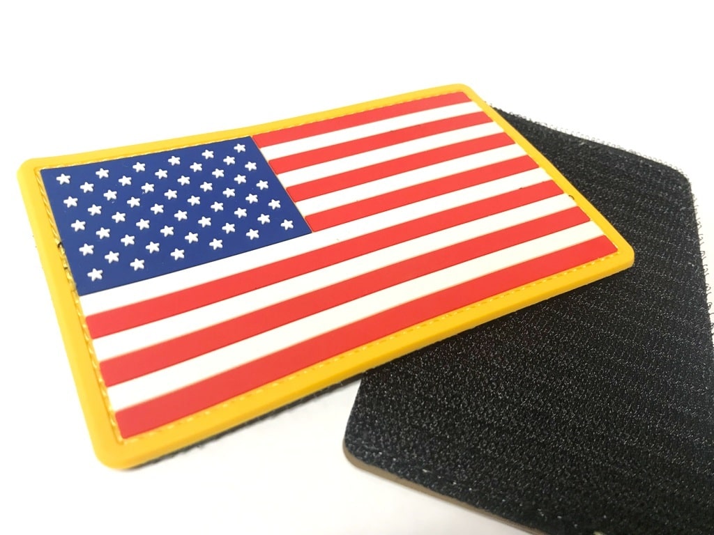 PVC US Flag Patch, 3x5 - Omahas Army Navy Surplus