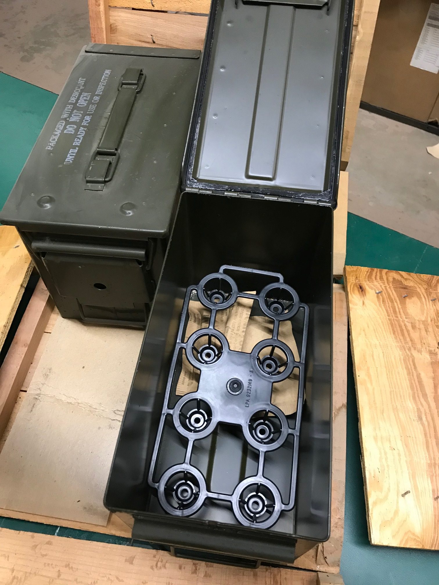 50 Cal Sized Ammo Boxes 2pc Crated