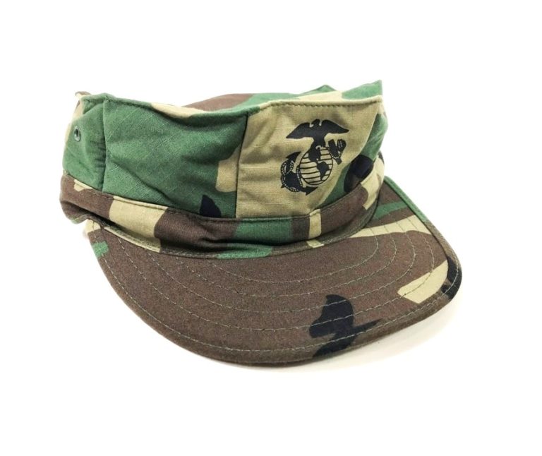 USMC 8 pt. Cover Woodland With EGA - Omahas Army Navy Surplus
