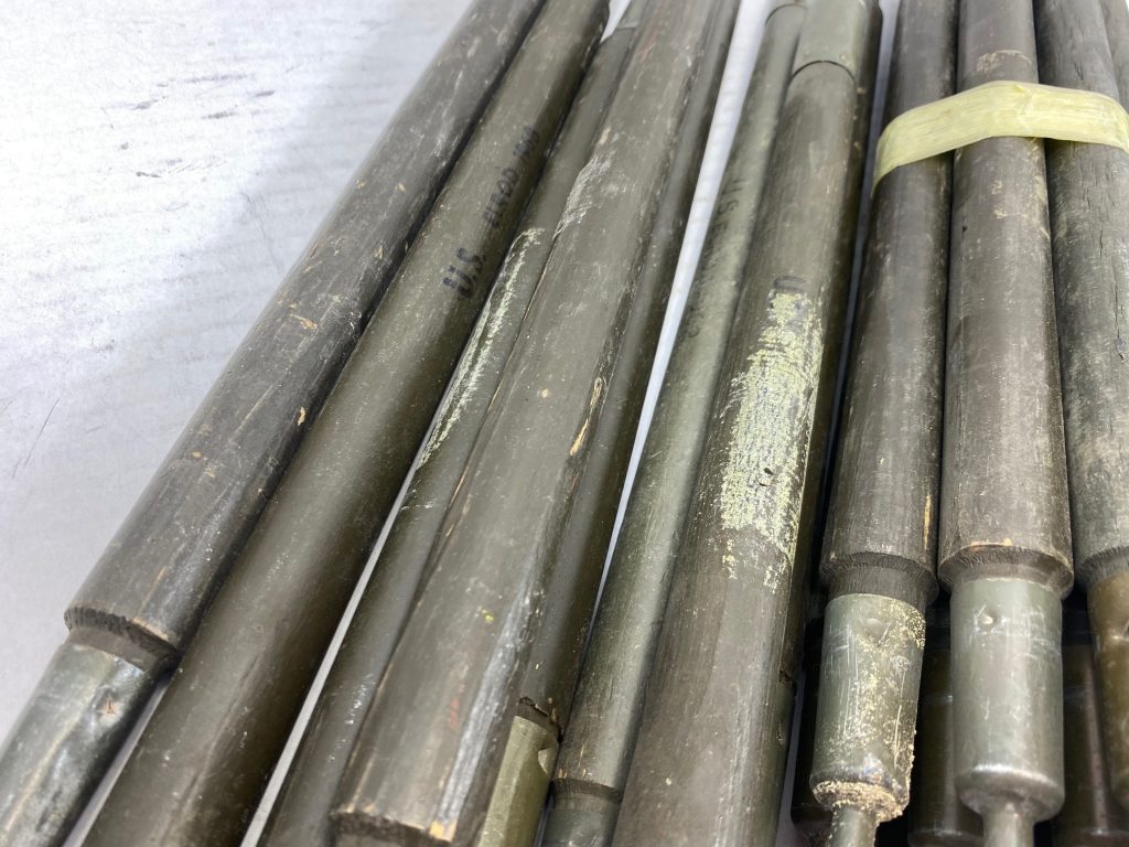 Military Pup Tent Poles 6pc Set-used condition - Omahas Army Navy Surplus