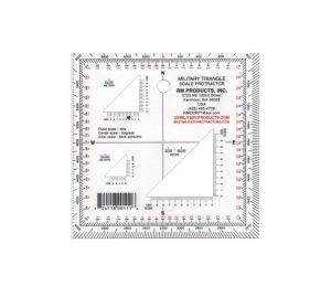 Military Triangular Protractor Scale - Omahas Army Navy Surplus