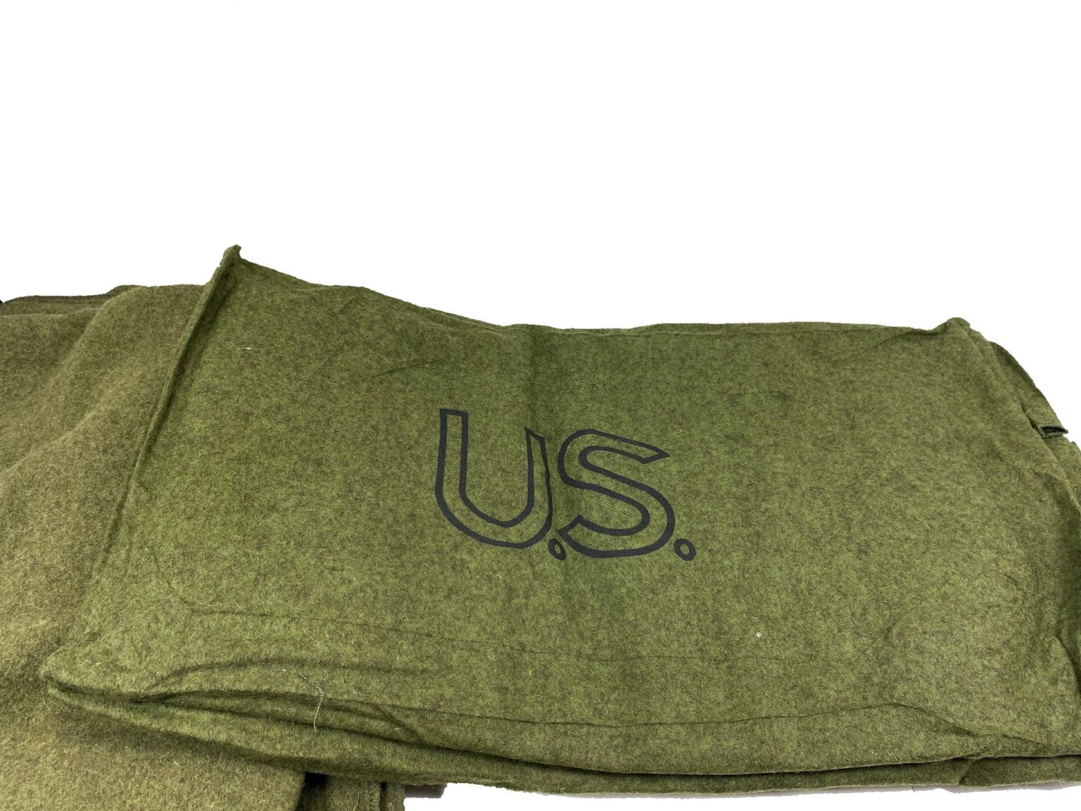 US Wool Army Blanket, OD, Air-Sealed - Omahas Army Navy Surplus