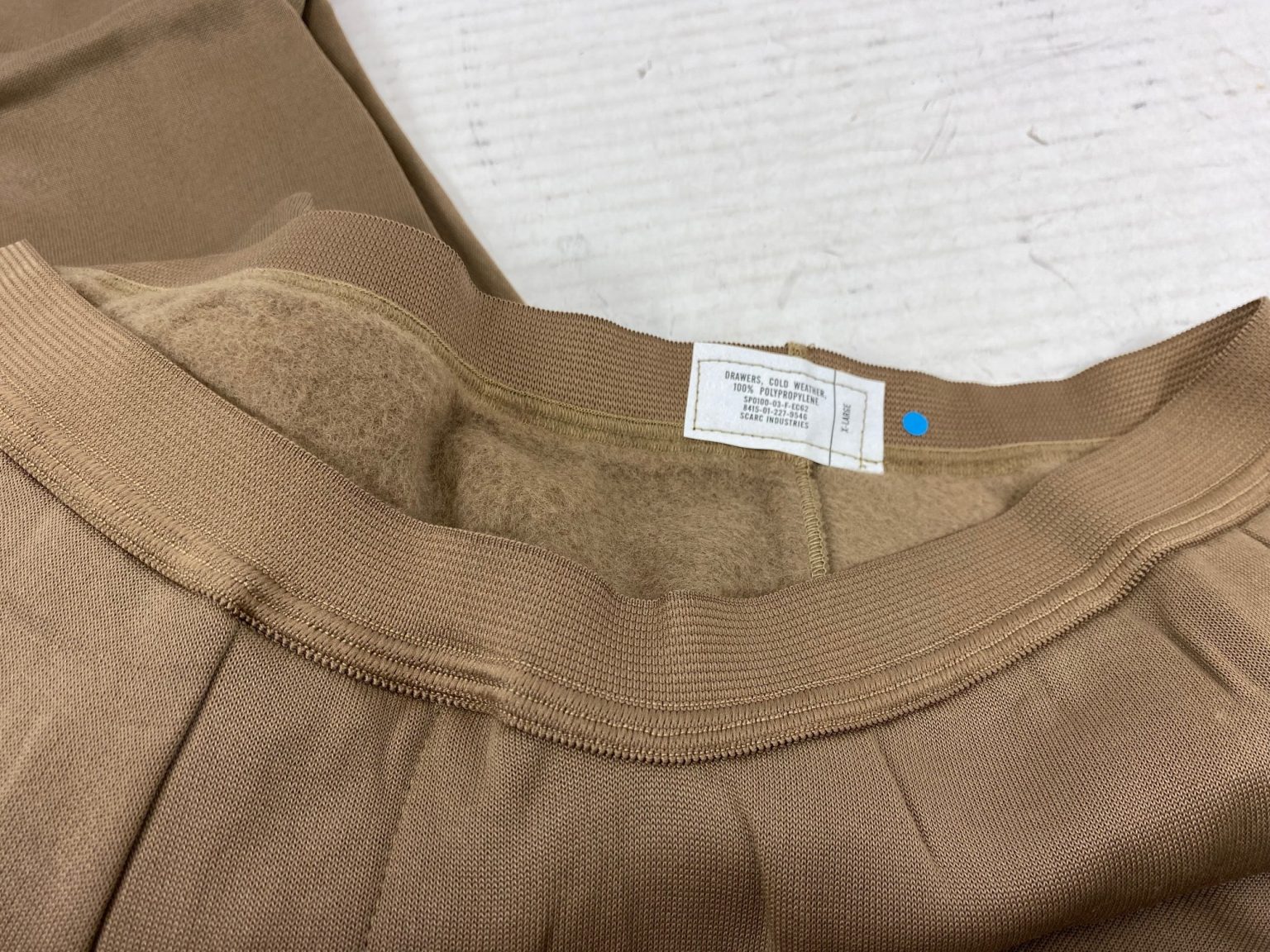 Polypro Thermals, Pants. Brown size XL, New - Omahas Army Navy Surplus