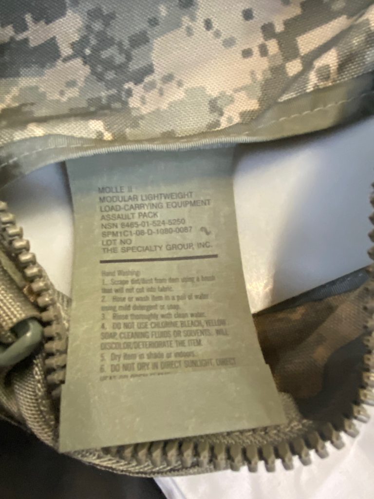 ACU Medium Assault Pack, used condition - Omahas Army Navy Surplus