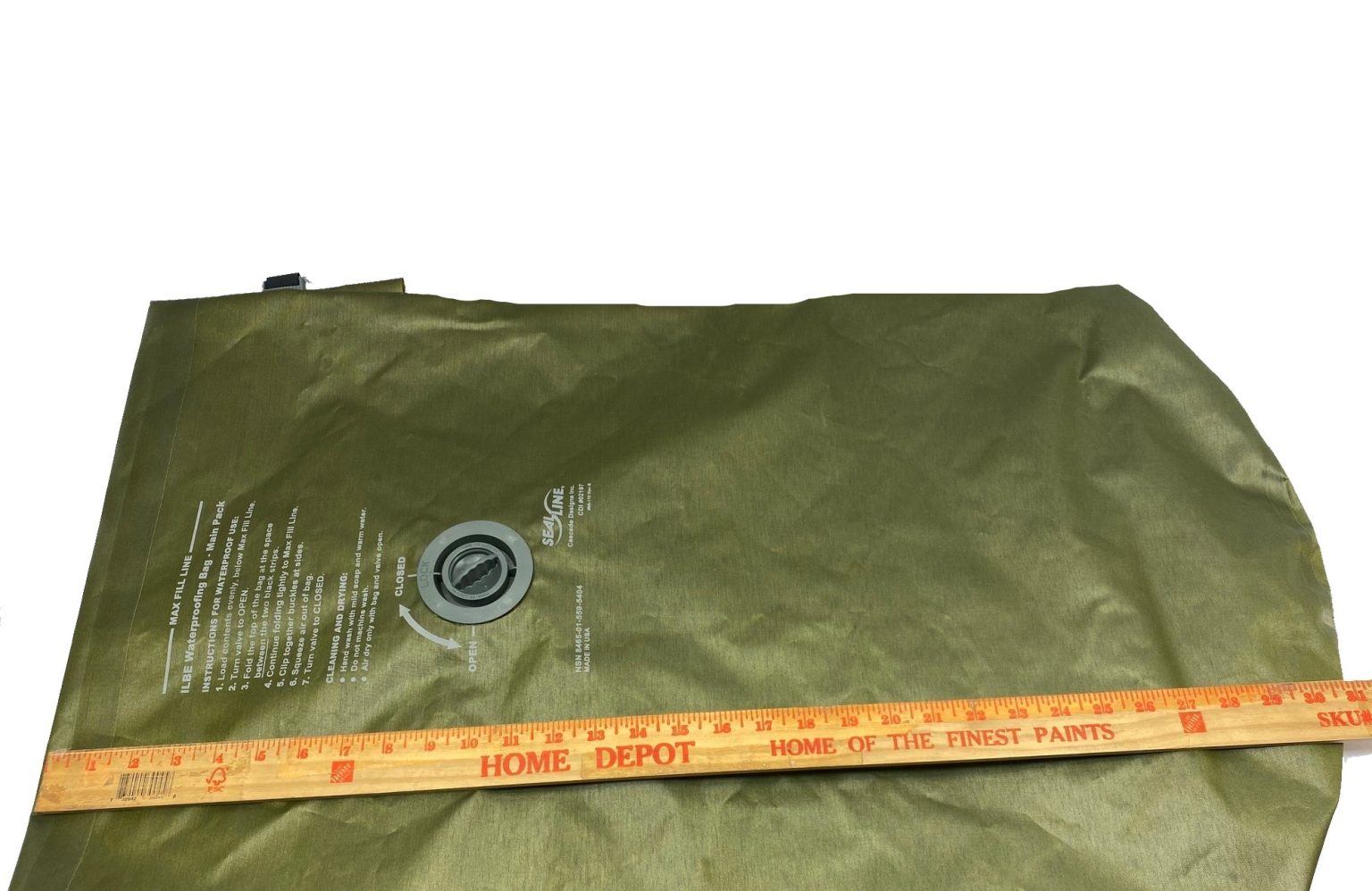 USMC Mac Sack Dry Bag, Waterproof - Omahas Army Navy Surplus