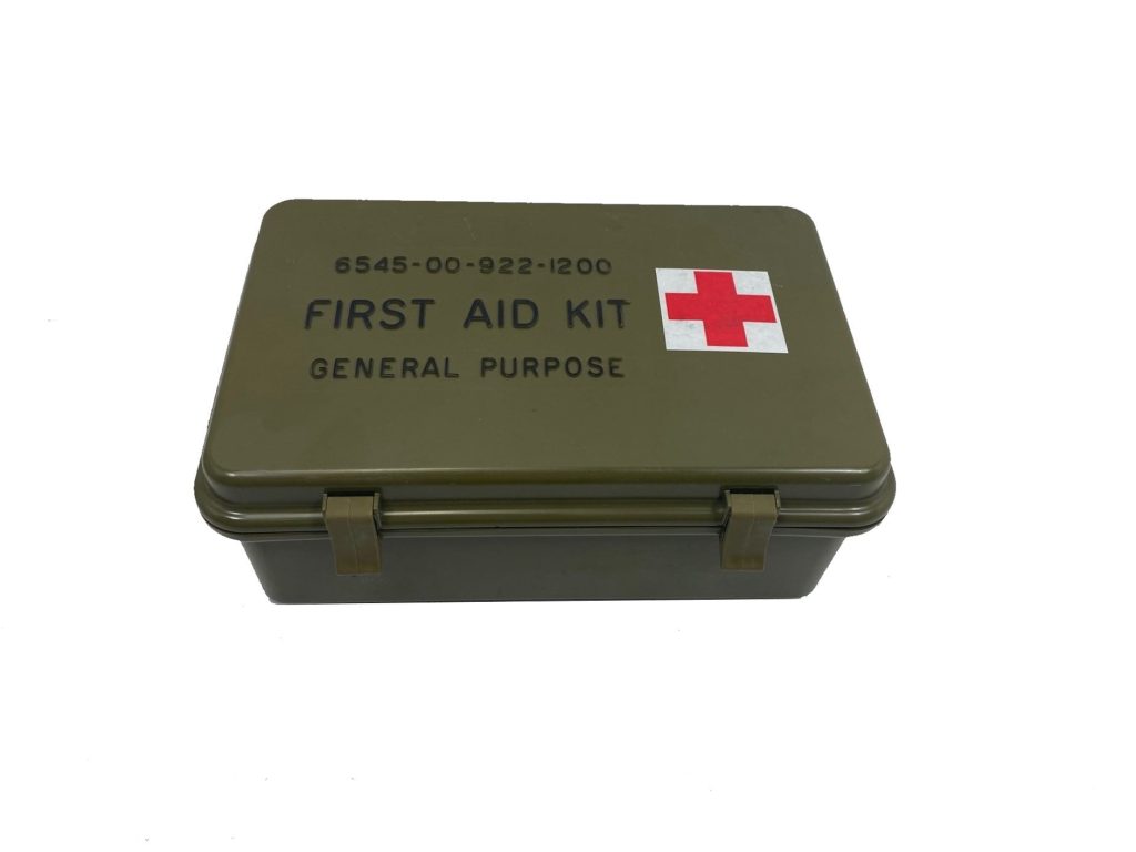 First Aid Kit Box , Complete - Omahas Army Navy Surplus