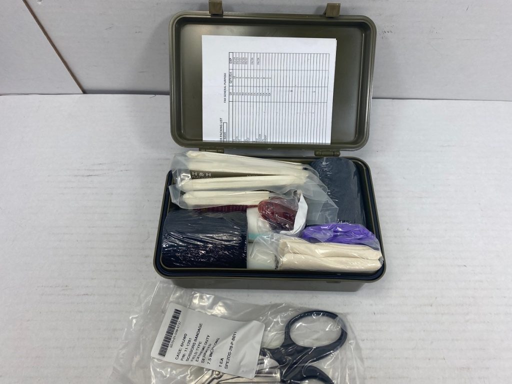 First Aid Kit Box , Complete - Omahas Army Navy Surplus