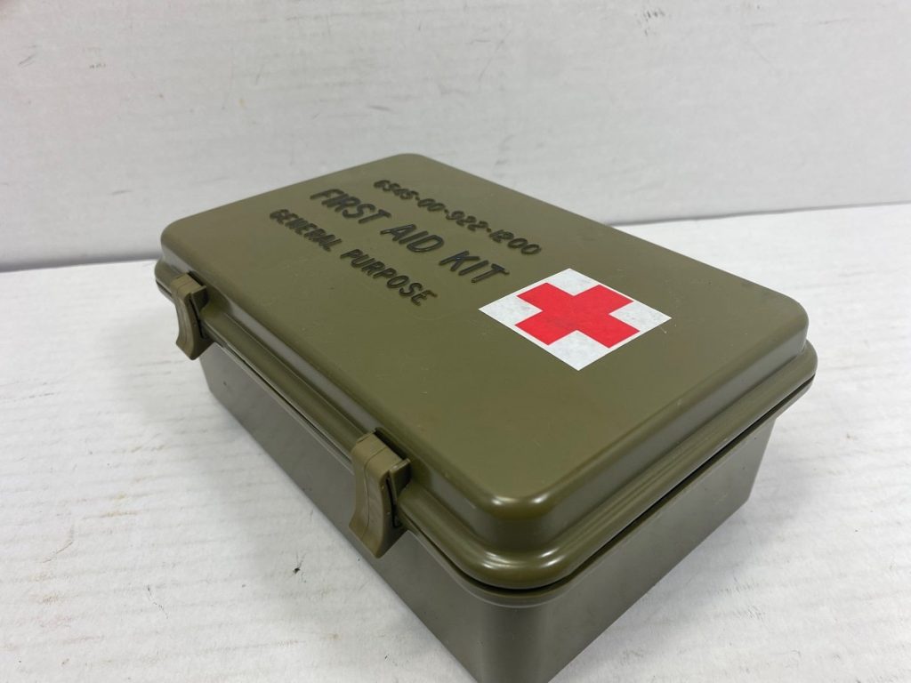 First Aid Kit Box , Complete - Omahas Army Navy Surplus