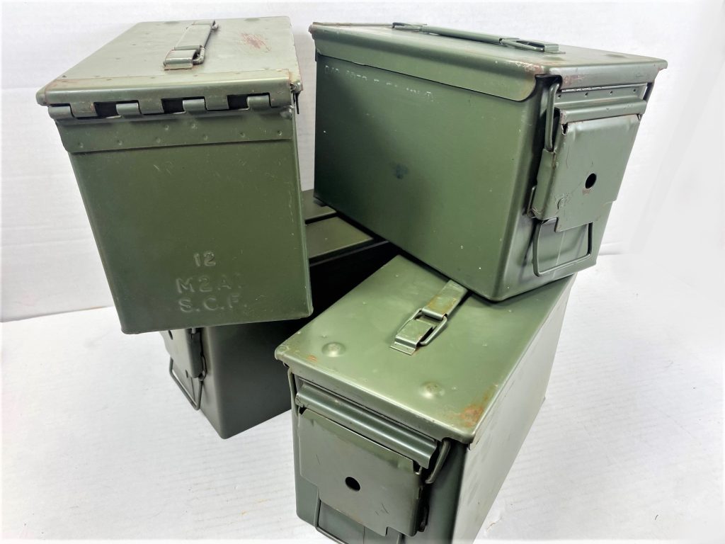 50 Cal Ammo Box, Used Good 4 Bundle