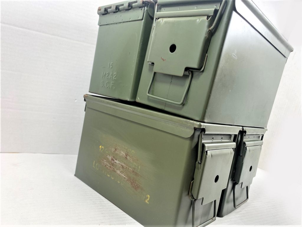 50 Cal Ammo Box, Used Good 4 Bundle
