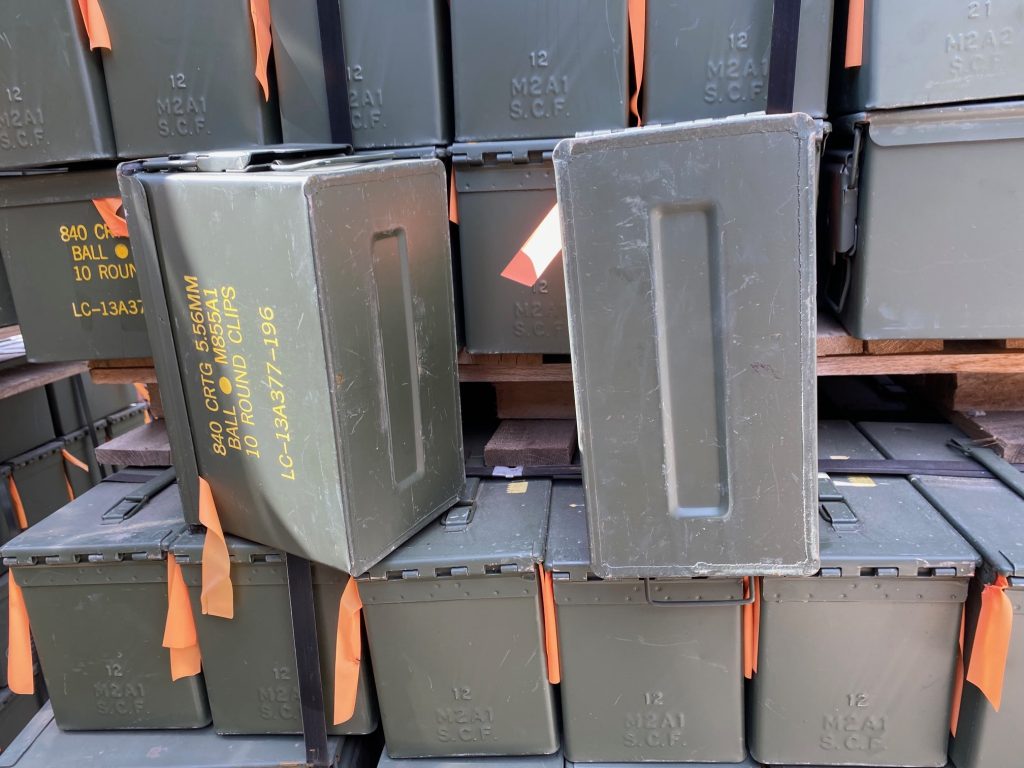50 Cal Ammo Boxes, Better (PALLET) - Omahas Army Navy Surplus