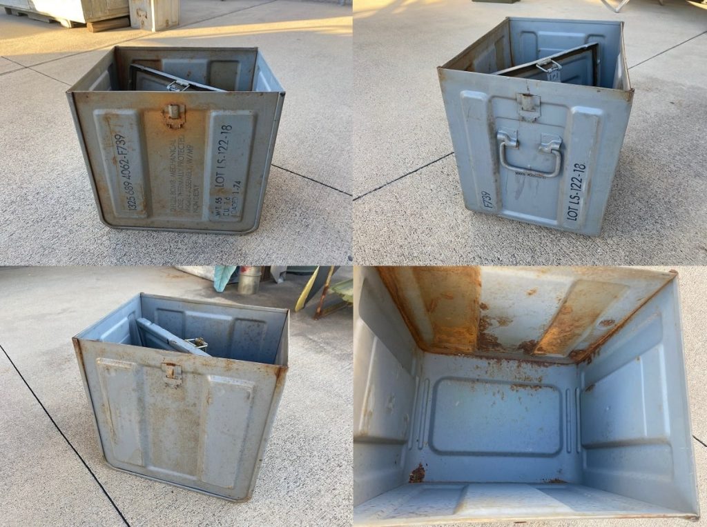 20mm Grey Cube Metal Box - Omahas Army Navy Surplus