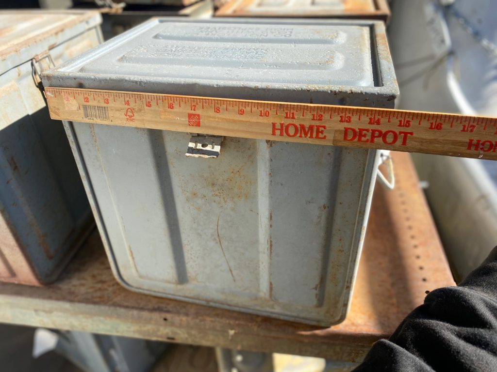 20mm Grey Cube Metal Box - Omahas Army Navy Surplus