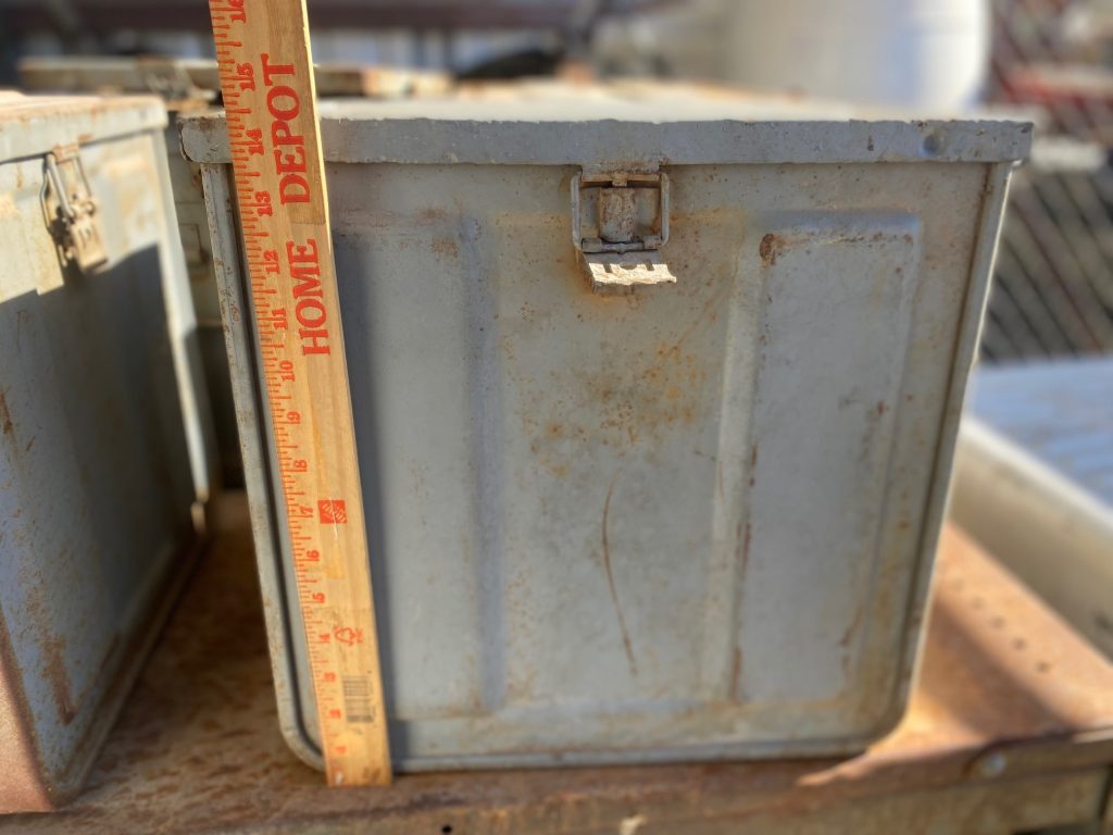 20mm Grey Cube Metal Box - Omahas Army Navy Surplus