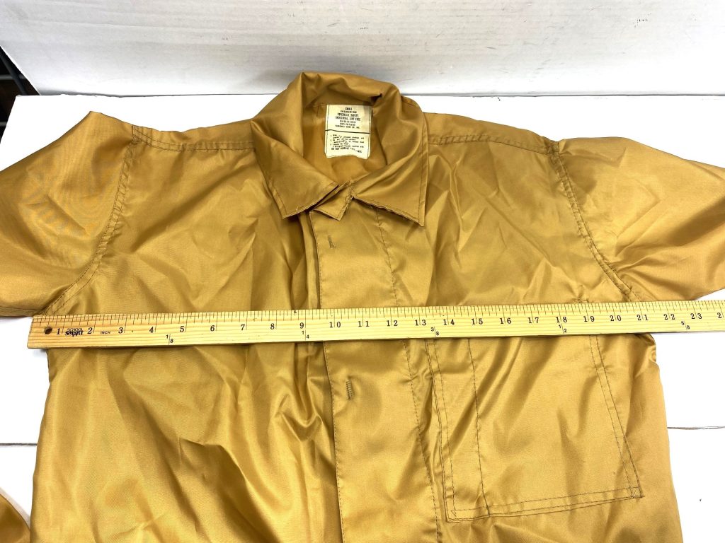 Safety Coveralls, Gold Lint Free size Small - Omahas Army Navy Surplus