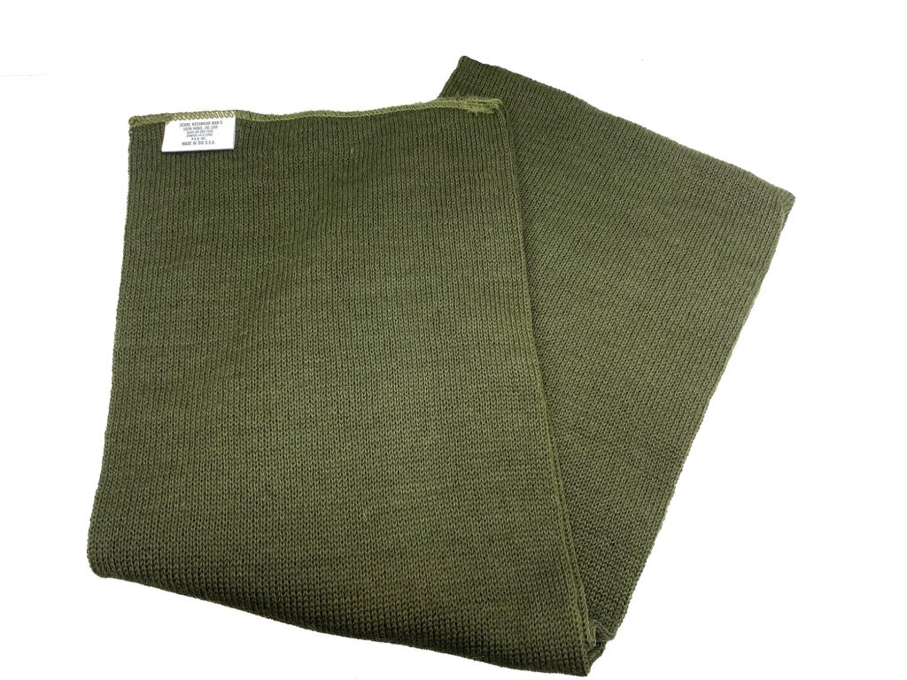 US Wool Scarf, Olive Drab - Omahas Army Navy Surplus