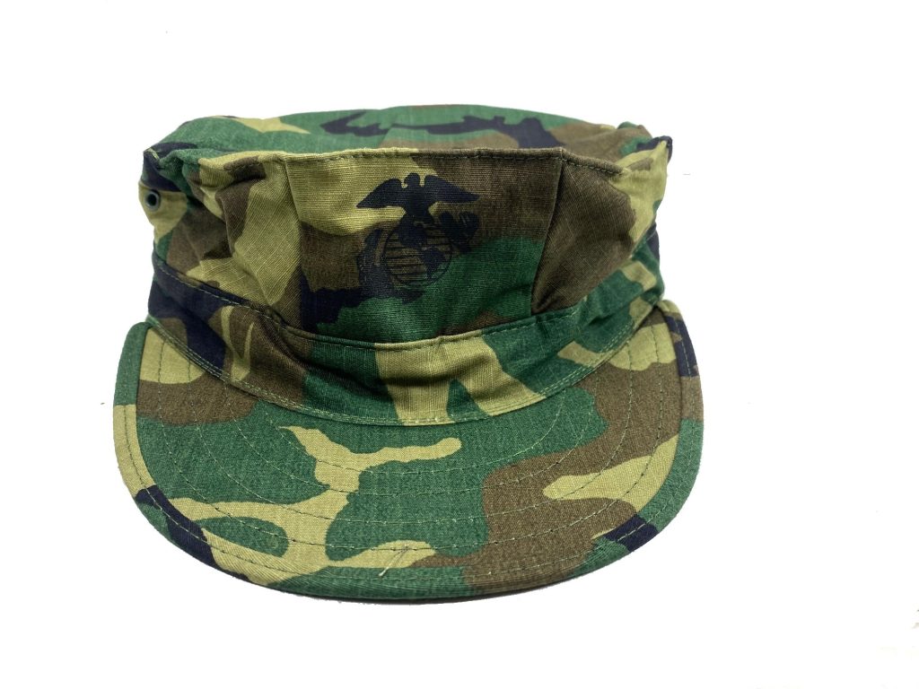 USMC 8 pt. Cover ERDL-B With EGA - Omahas Army Navy Surplus