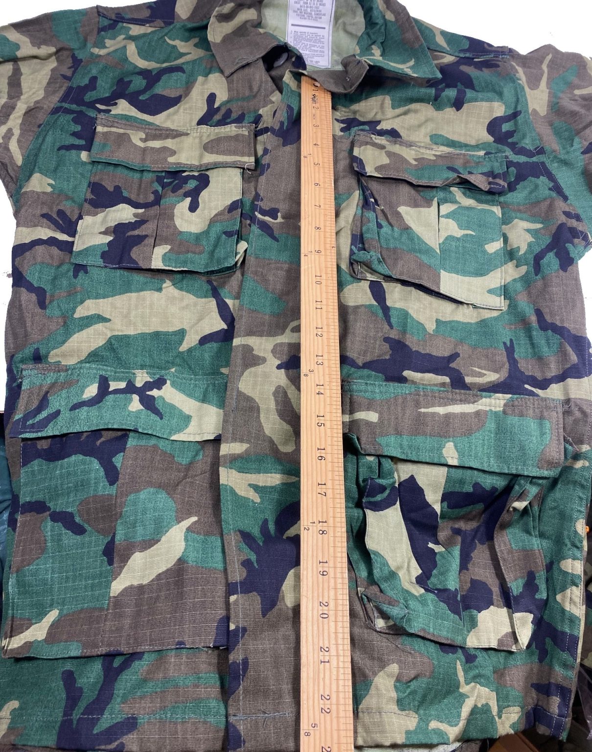 USMC Camo Shirt, Transitional Camo Small Short