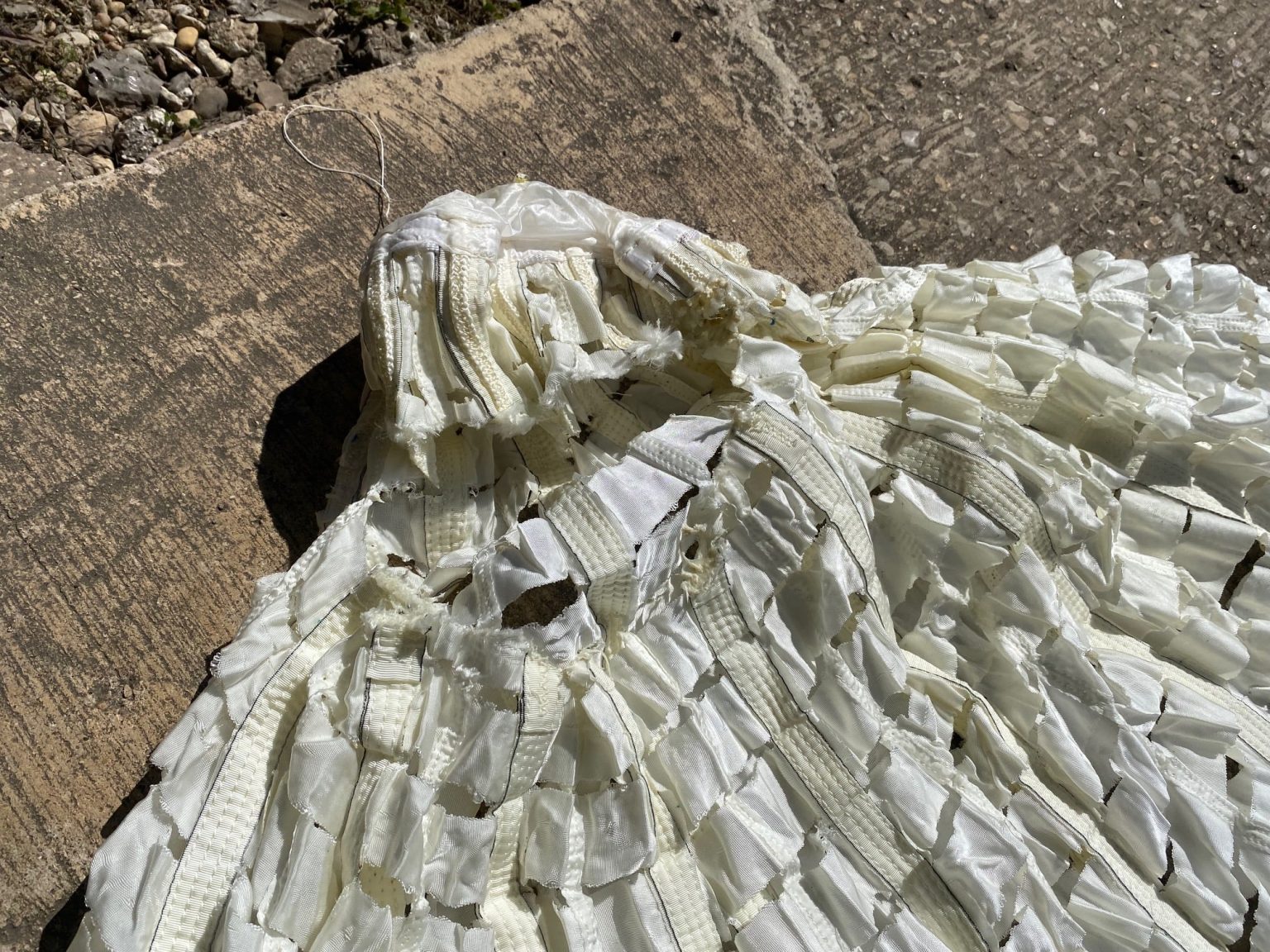 White Drag Parachute