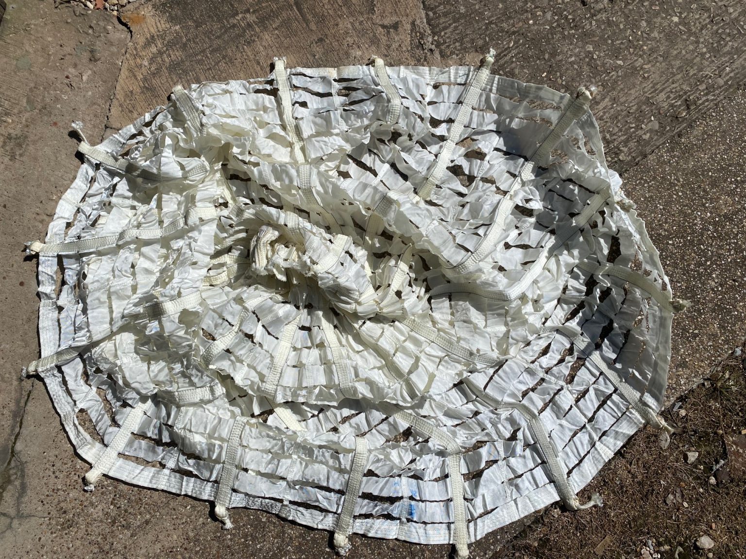 White Drag Parachute