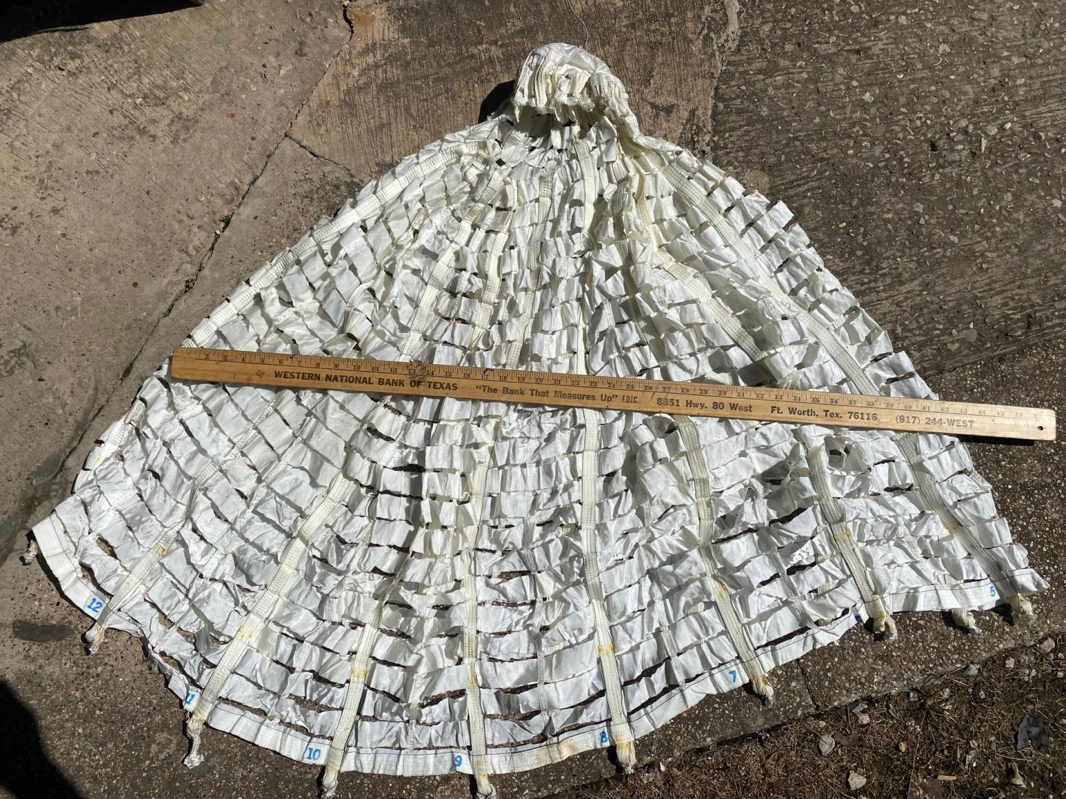 White Drag Parachute