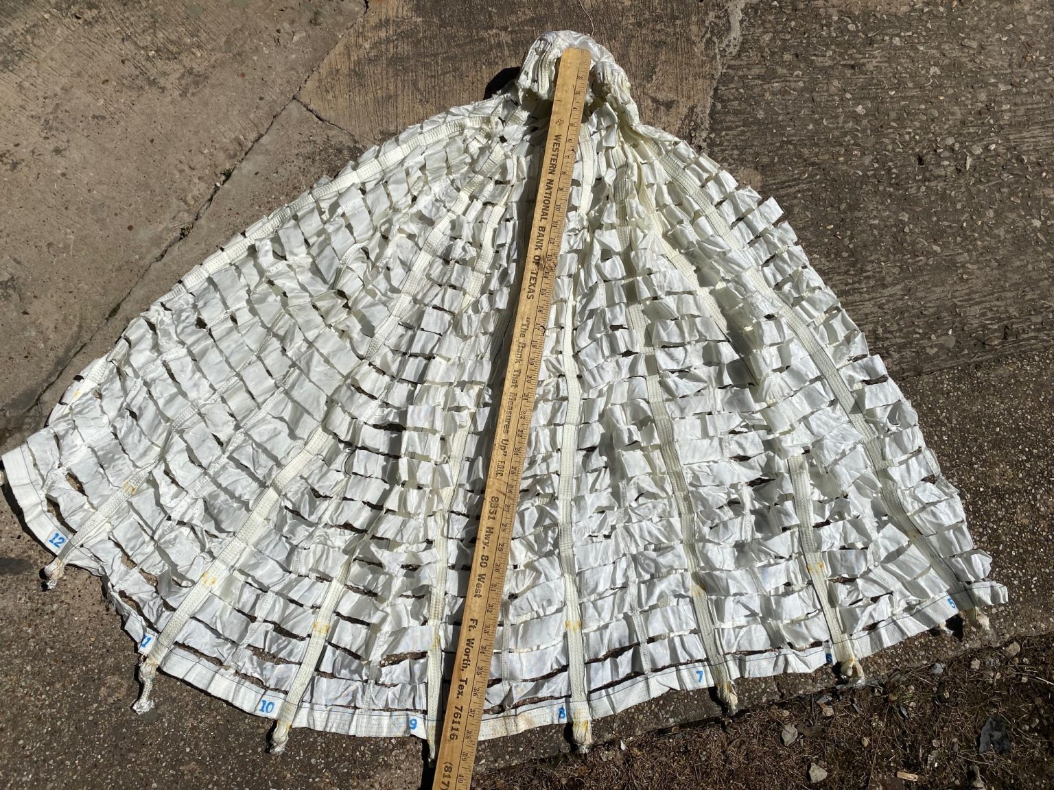 White Drag Parachute