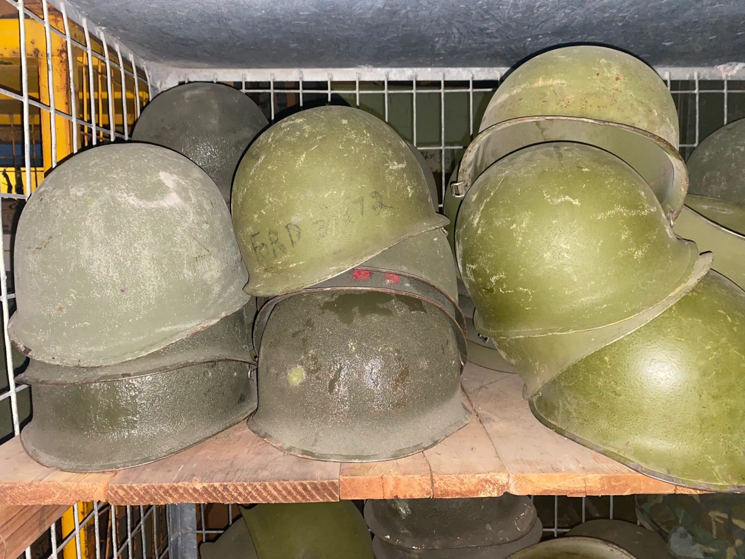 Us M-1 Steel Pot Helmet, Used