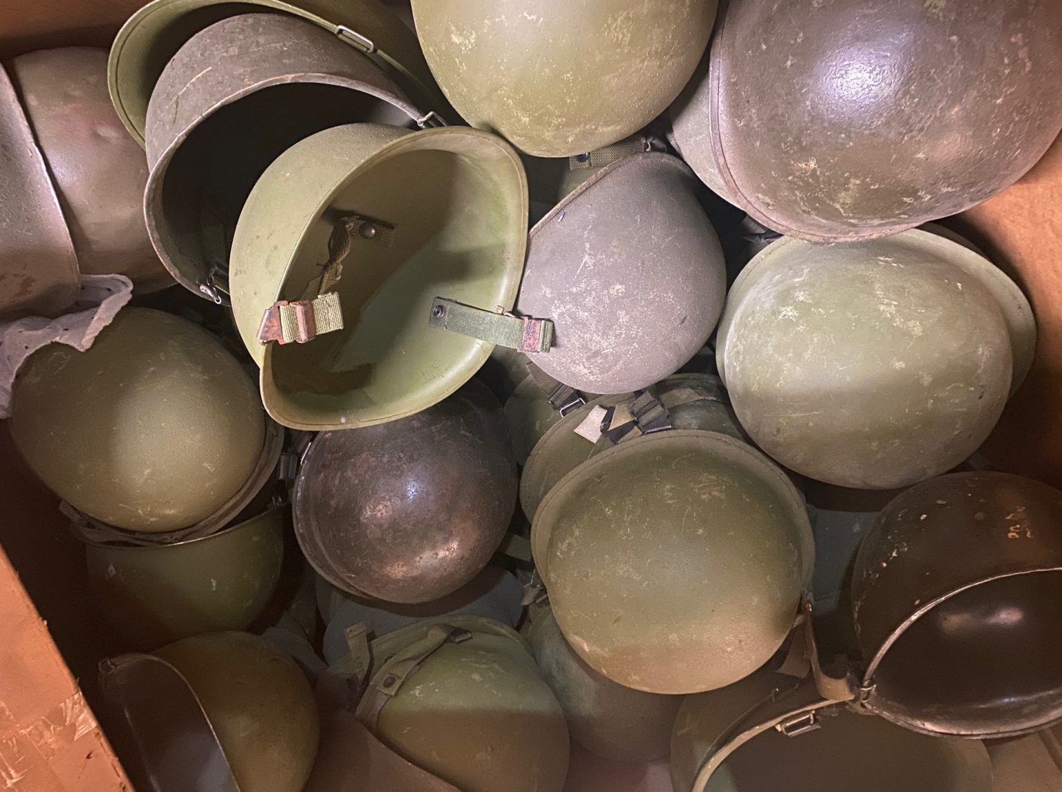 Us M-1 Steel Pot Helmet, Used