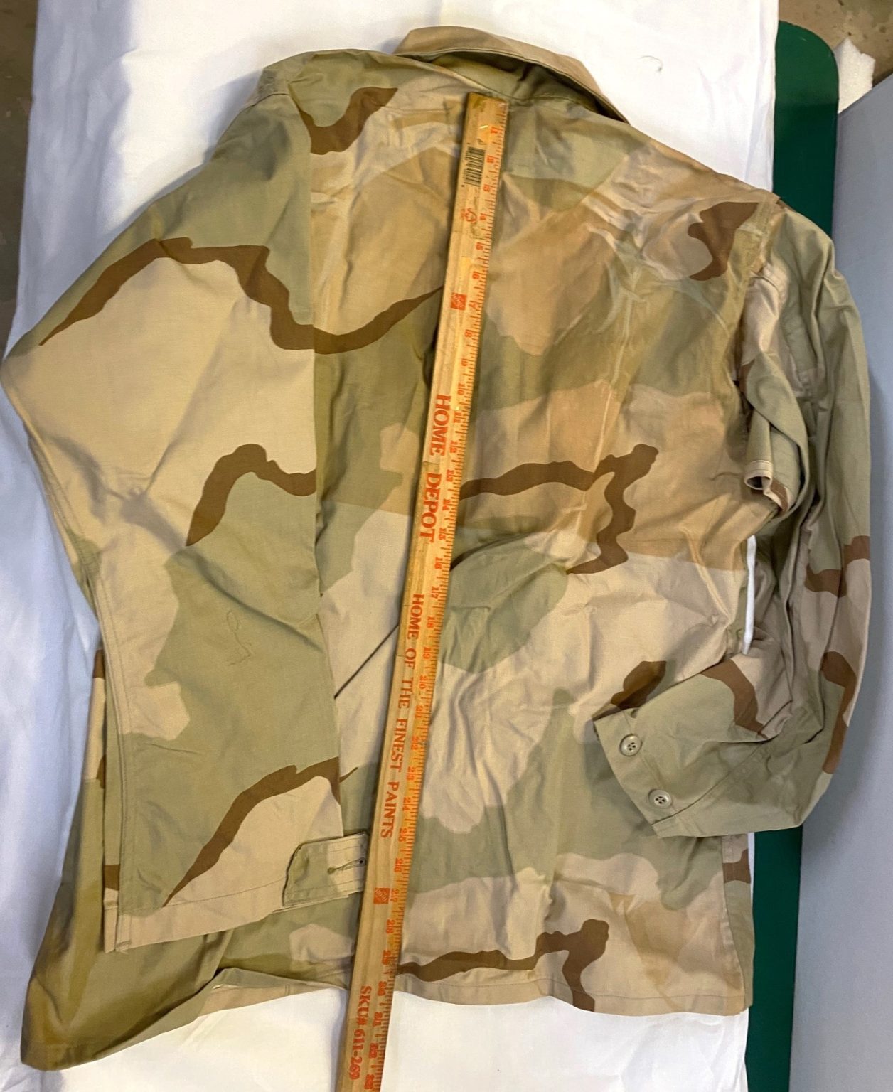 3 Color Desert Bdu Shirt Large Long Browned Nyco