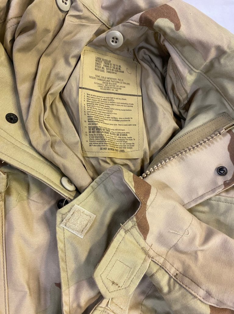 3 Color Desert Camo M-65 Field Jacket Large Regular - Omahas Army Navy ...