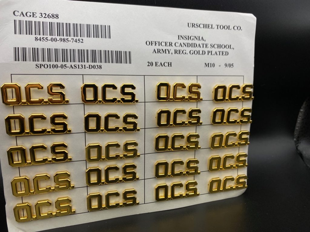 Officer Candidate Insignia, Gold, pair - Omahas Army Navy Surplus