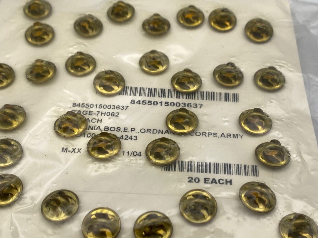 US Army Ordnance Insignia Enlisted Pin Dress - Omahas Army Navy Surplus