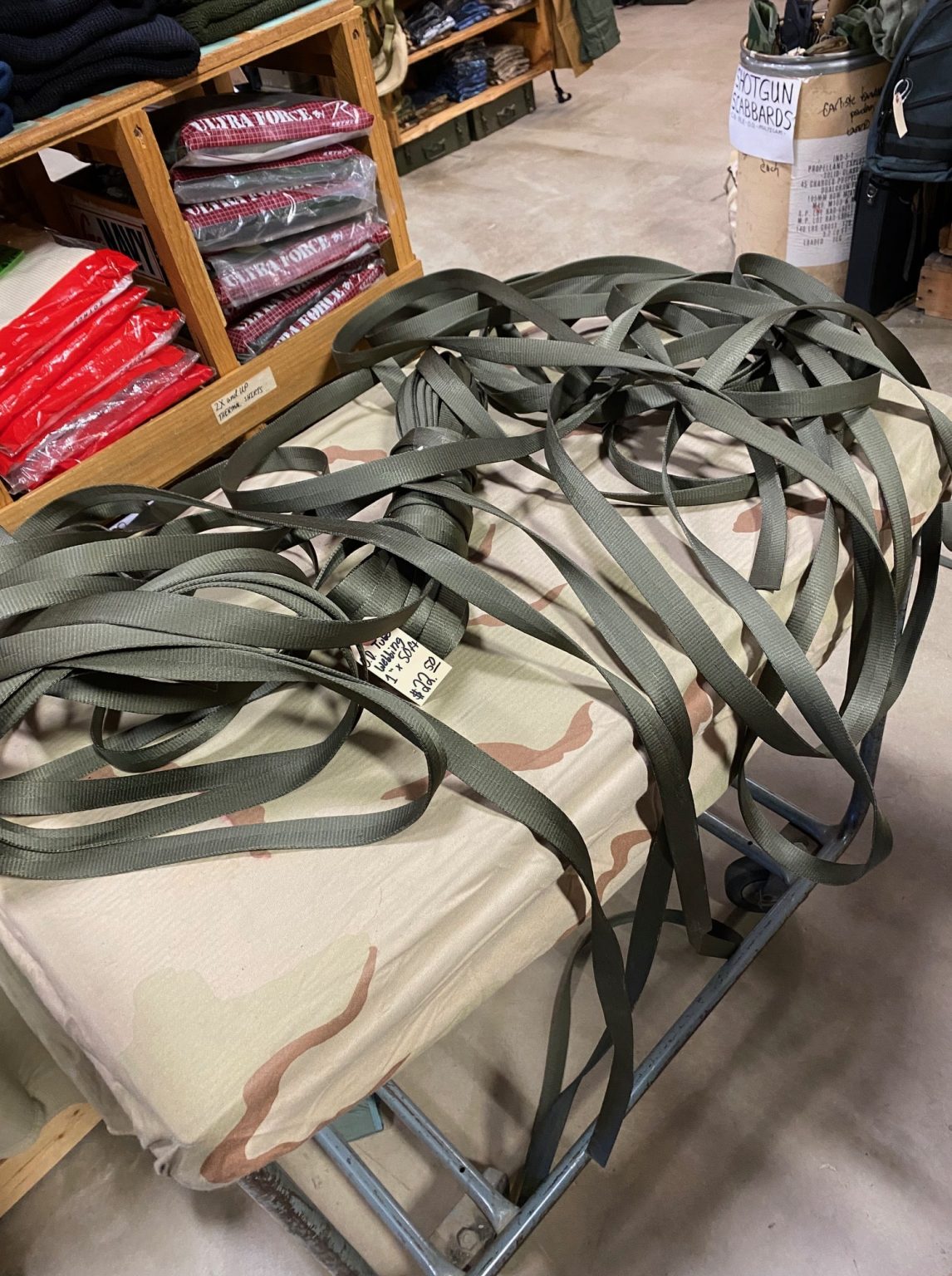 1”x 50’ Heavy Nylon OD Webbing Bundle - Omahas Army Navy Surplus
