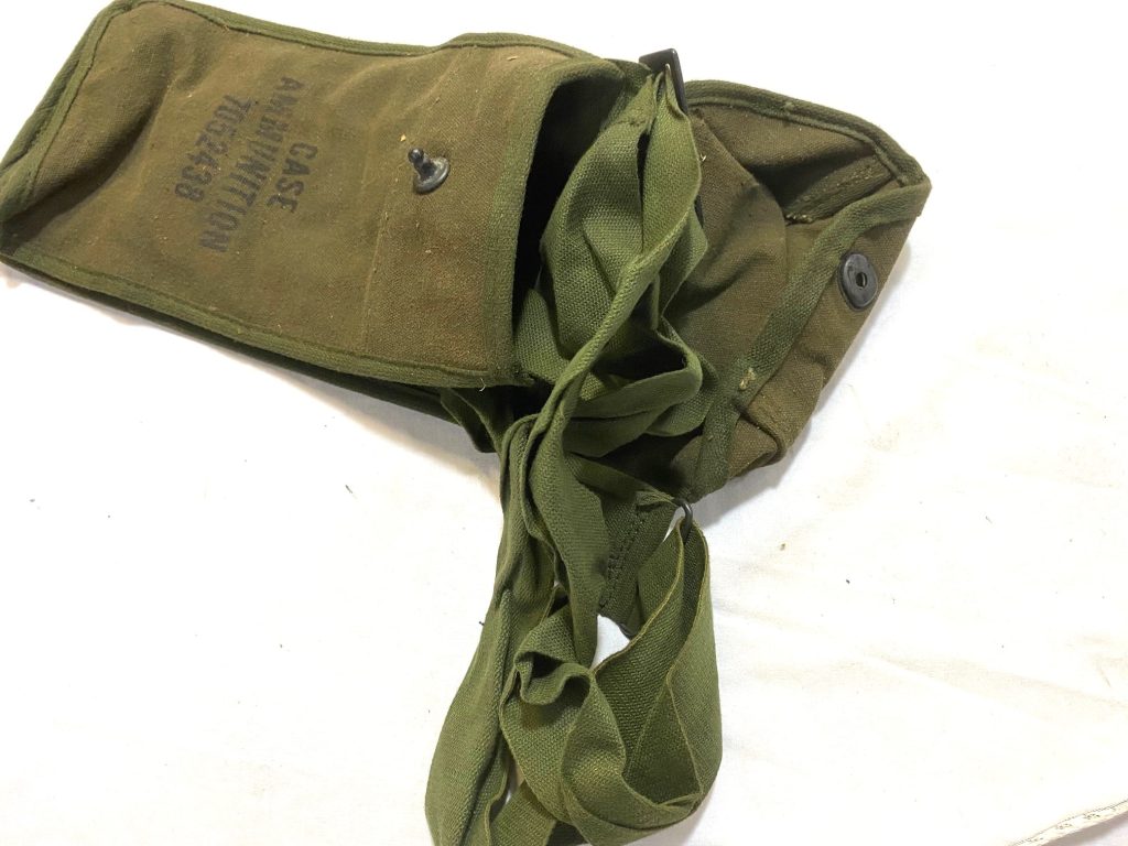 Grease Gun Mag Pouch, stained NOS - Omahas Army Navy Surplus